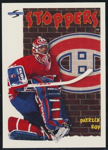 1995-96 Score Patrick Roy Stoppers Canadiens Avalanche #324 | eBay