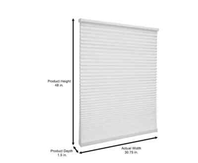Pebble Gray Cordless Light Filtering Cellular Shades - 31 in. W x 48 in ...