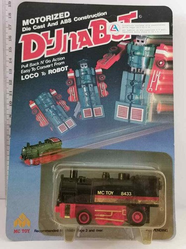 MOTORIZED ROBOT LOCO TRAIN MC TOY '80 DynaBot AL-ES Transformers