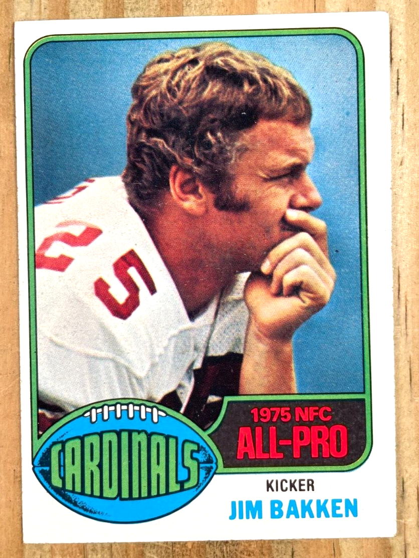 1976 TOPPS JIM BAKKEN CARD#290 ST. LOUIS CARDINALS UNIVERSITY OF ...