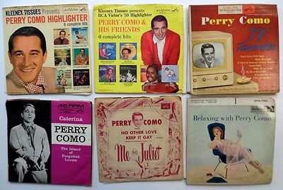 PERRY COMO Lot of 6 x 45 singles EP's Pic Sleeve 1950s Pop w1347 | eBay ...