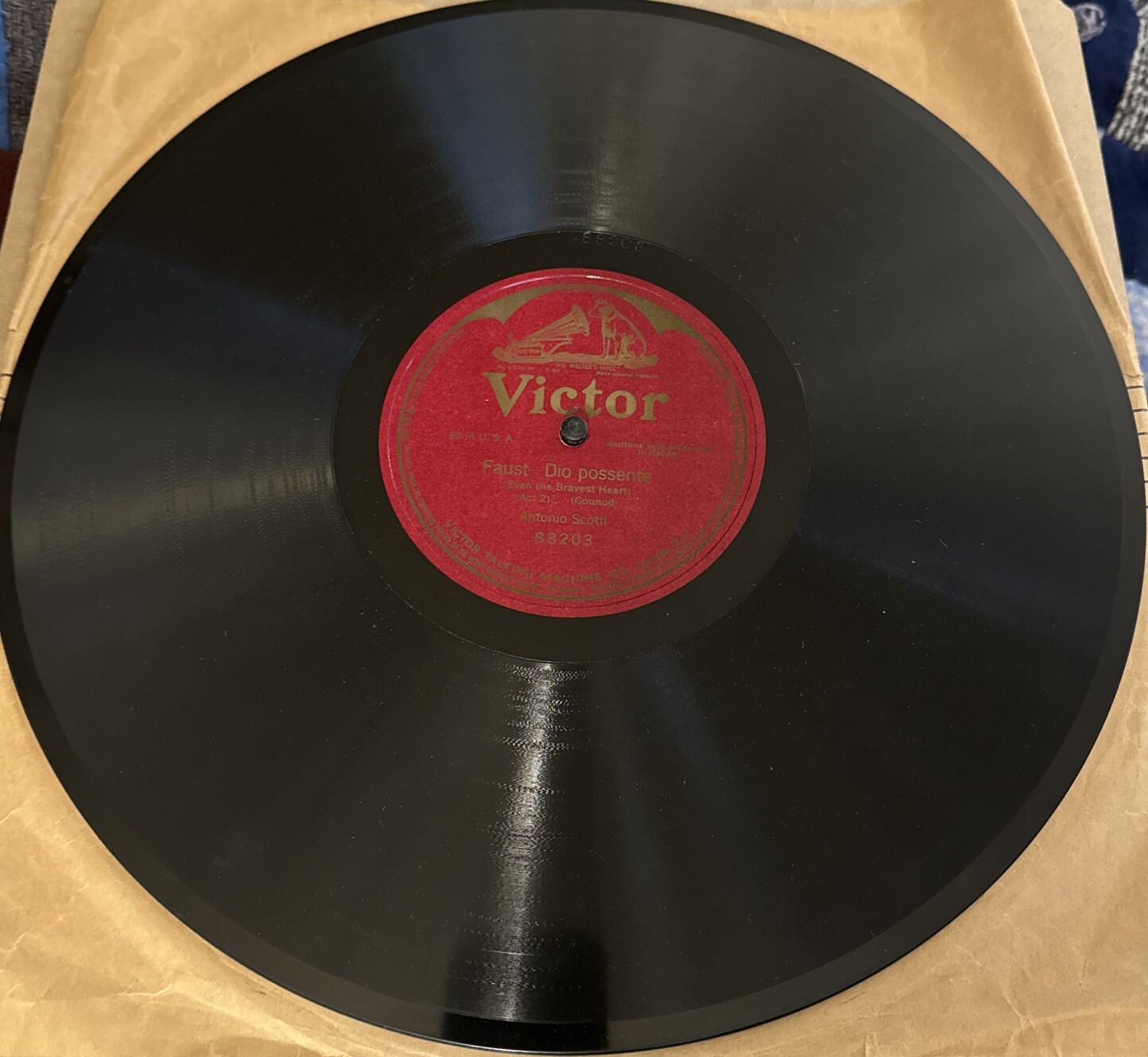 12” Victor 78 RPM Antonio Scotti - Faust Dio Possente 88203 V++ | eBay