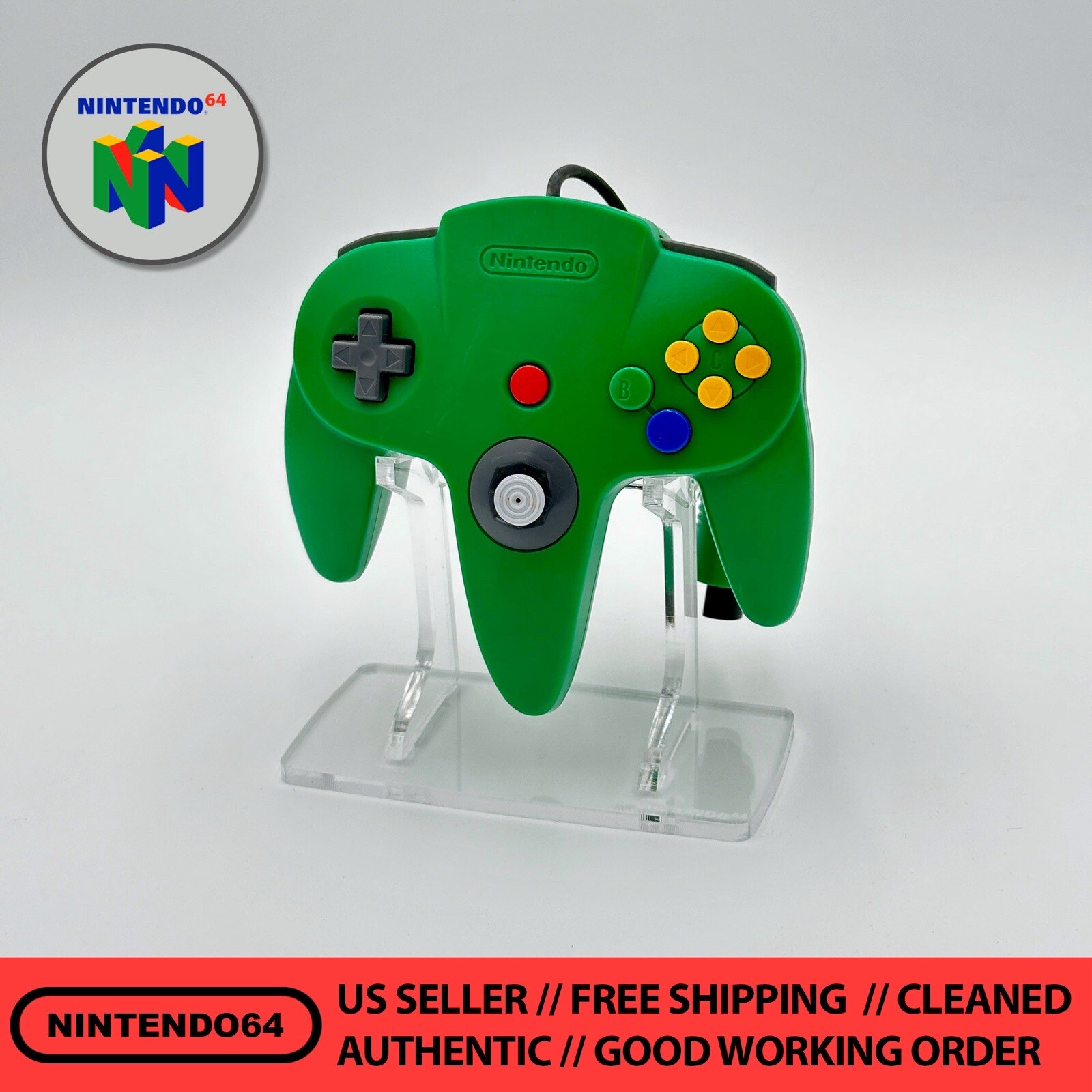 Nintendo 64 N64 Green Japanese OEM Controller - Authentic & Clean | eBay