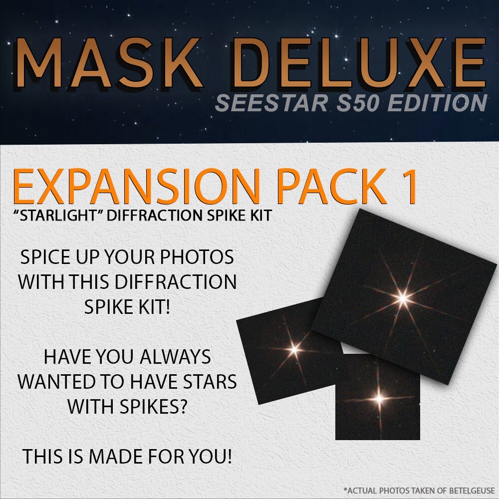ZWO Seestar S50 - Mask Deluxe Expansion Pack 1 (Diffraction Spike Masks) | eBay