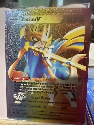 Zacian V Multi Color Foil 🔥Fan Art🔥card N/M | eBay