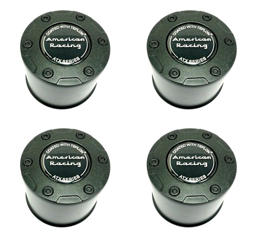 4 ATX Series Black Center Caps for 5/6L AR923 Mod 12 AR172 Baja AR901 ...