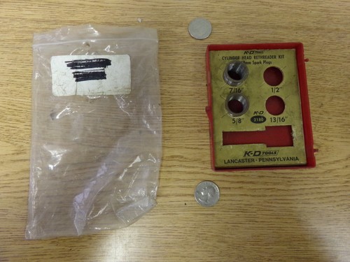 K-D Tools Cylinder Head Rethreader Kit 18mm 2180 7/16 1/2 5/8 13/16 ...