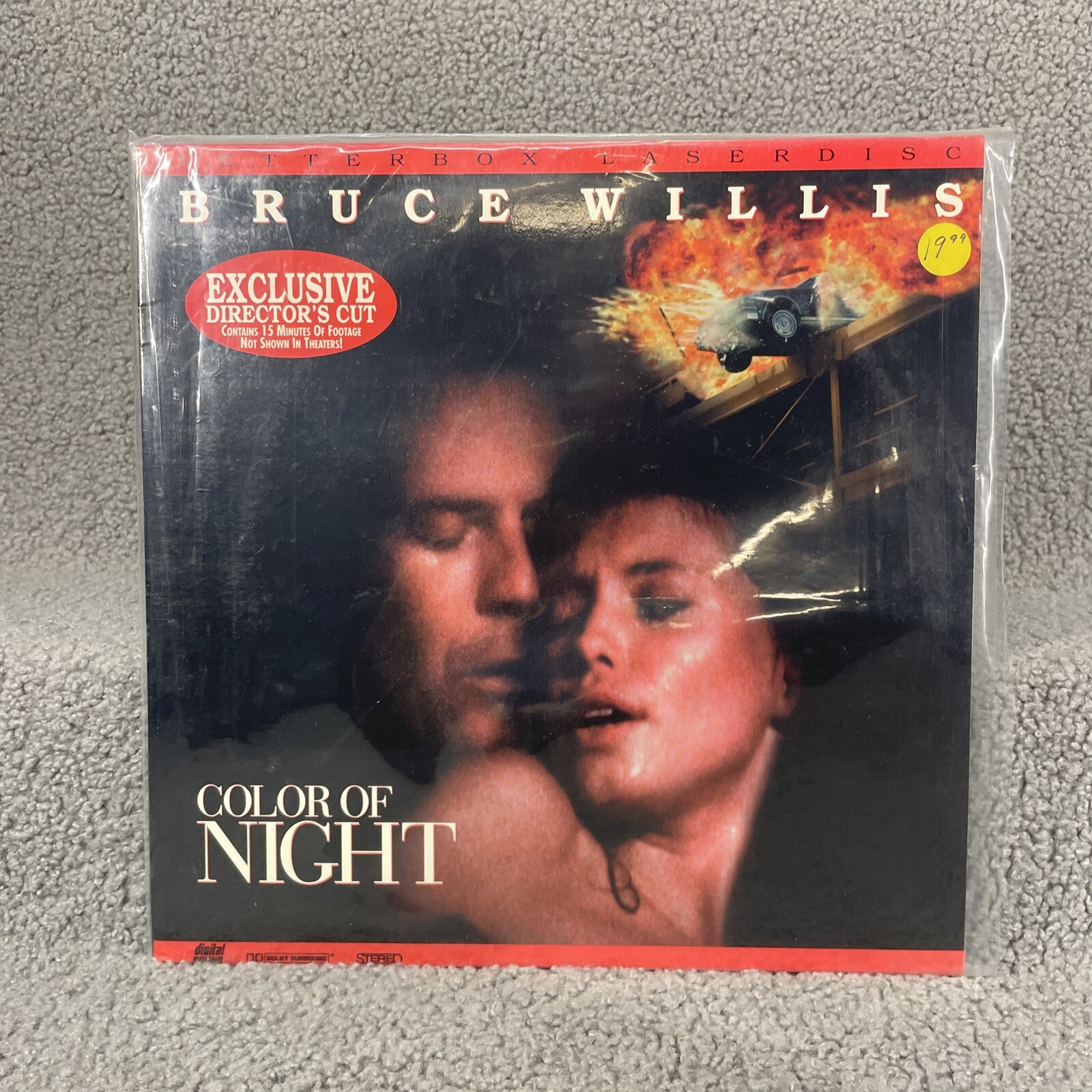 Sealed New Color of Night-Director's Cut Laserdisc 1995-Bruce Willis ...
