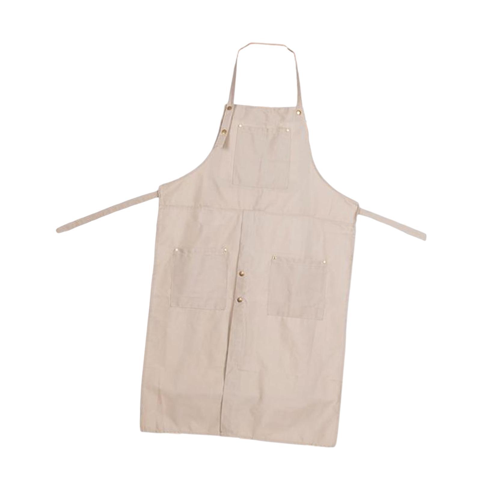 Pottery Apron with 3 Pockets Anti Fouling Adjustable Strap Clay Apron ...