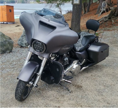 21" inch Black Whip AM/FM/XM/CB Antenna Mast Power Radio for HARLEY ...