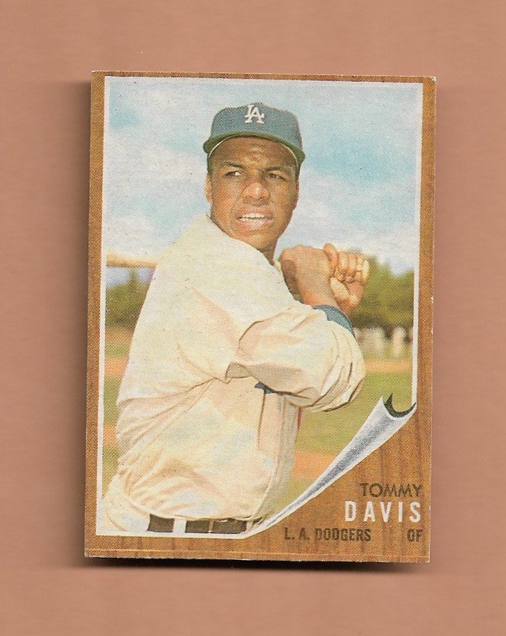 1962 TOPPS TOMMY DAVIS BASEBALL CARD #358 - EXCELLENT+ CONDITION ...