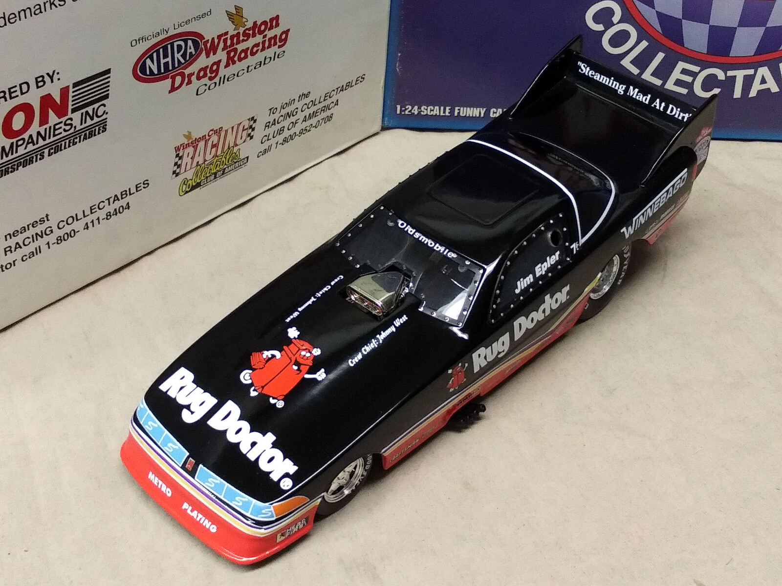 Vintage NHRA Jim Epler Rug Doctor 1994 Oldsmobile Funny Car | eBay