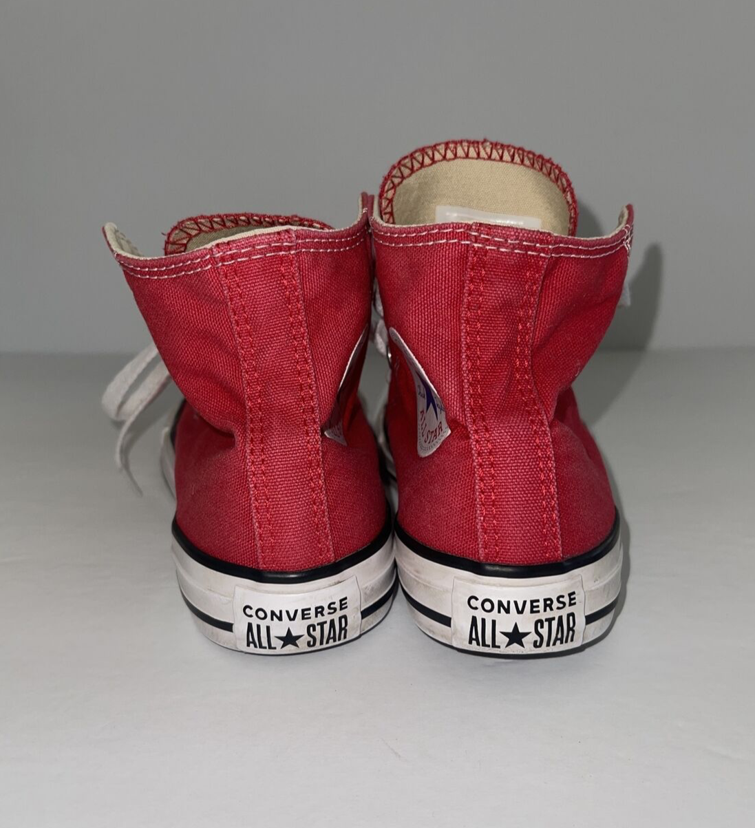 Converse All Star Hi Top Red Chuck Taylor Shoes Kids 3 Classic SNEAKERS ...