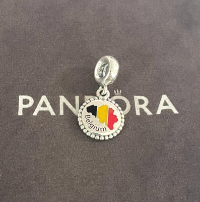 Pandora Belgium Flag Exclusive Dangle Charm Sterling Silver Dangle ...