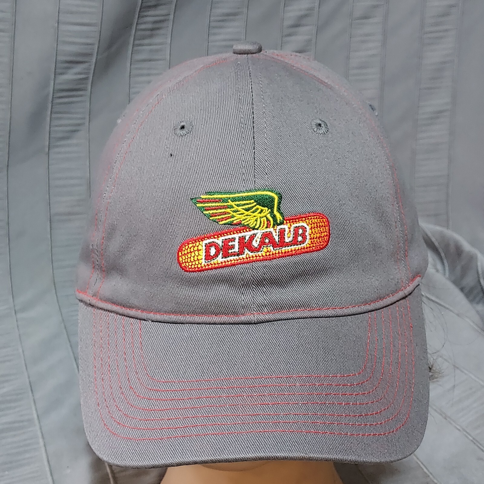 Dekalb Farm Hat Cap Gray Adult Used Snapback K Products Cotton VTG ...
