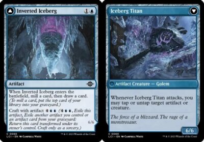 x4 Inverted Iceberg // Iceberg Titan - Foil C MTG The Lost Caverns of ...