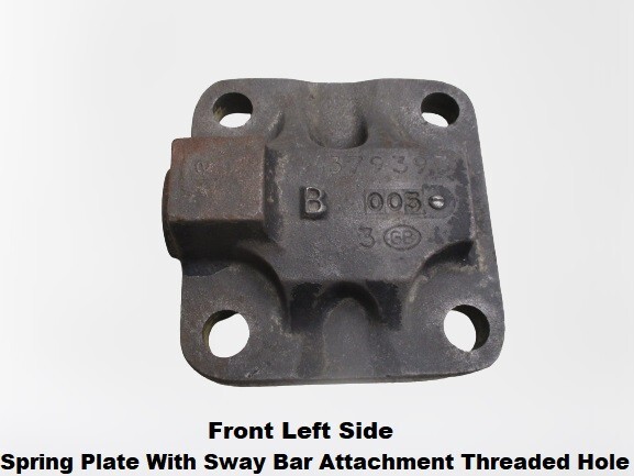Dana 44 or GM 10 Bolt Front Spring Plate With Sway Bar Attachment ...