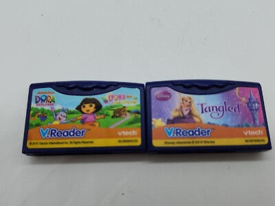 VTech V.Reader Learning System Video Game Cartridges Lot of 2 Disney ...