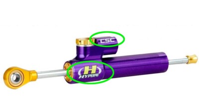 Hyperpro CSC steering damper decal set X2 vinyl stickers stickers ステッ ...