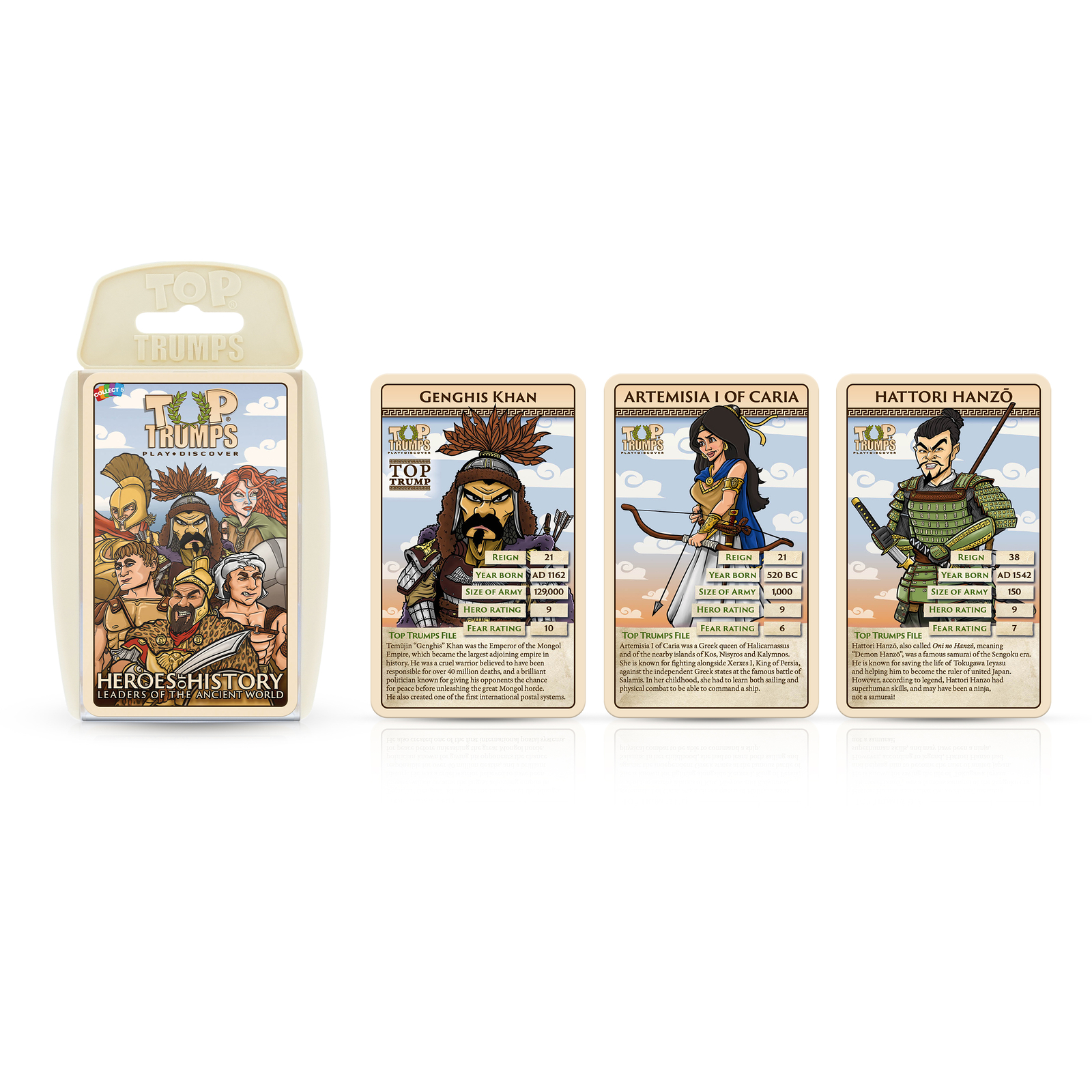 Top Trumps Heroes of History Card Game - Leaders of the Ancient World ...