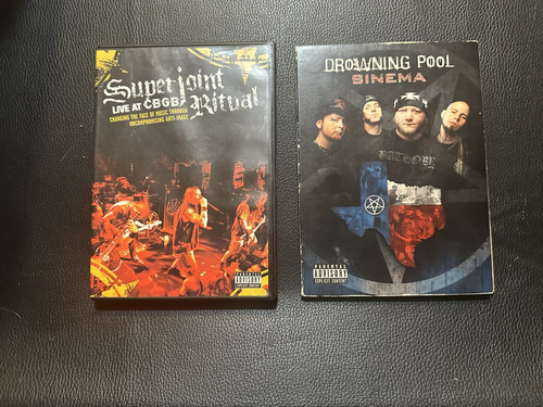 Music DVD - Lot of 2 - Superjoint Ritual - LIve at CBGB & Drowning Pool ...