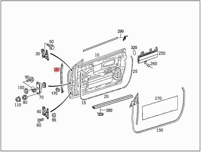 Genuine Weatherstrip MERCEDES A209 C209 W209 Cabrio Coupe 2097201778 | eBay