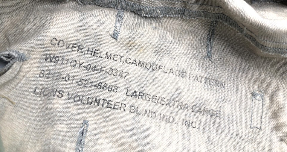 ACH ACU MICH Helmet Cover 3rd Infantry Division ID Patched Large / X ...