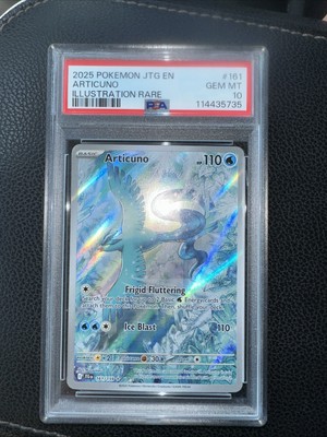 2025 POKEMON JTG EN-JOURNEY TOGETHER ILLUSTRATION RARE #161 ARTICUNO ...