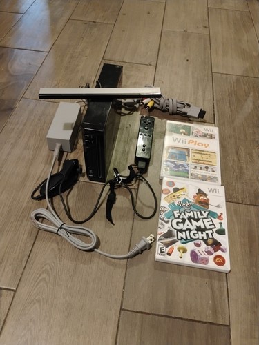 Nintendo Wii Console RVL-101 Black Complete Bundle, Tested Working | eBay