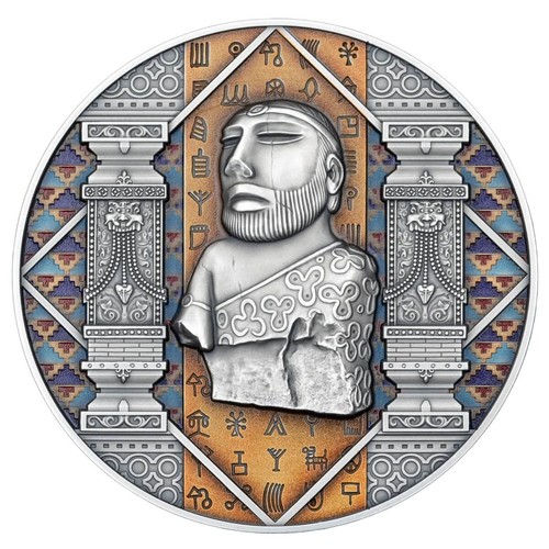 2024 Cameroon Ancient Civilizations Indus Valley 2 Oz Silver Antiqued 2024-cameroon-ancient-civilizations-indus-valley-2-oz-silver-antiqued