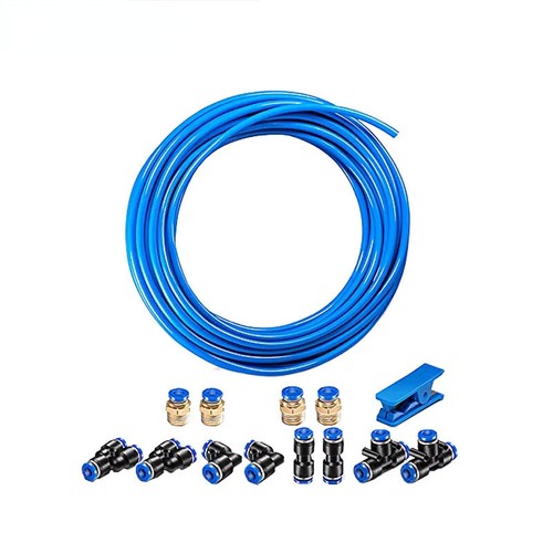 Pneumatic Tubing Orange Air Hose Pipe Tube Kits with PC Fitting and ...