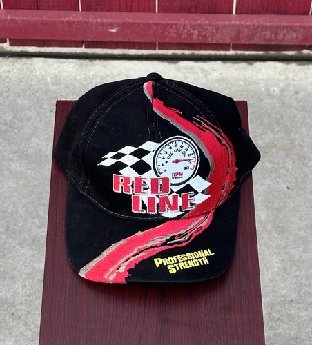 Vintage Redline Racing Suede Snap Back Red Black Grey Yellow 90s | eBay