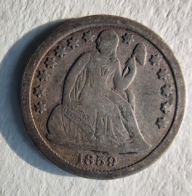 1859-O Seated Liberty Dime Very Good Condition | eBay