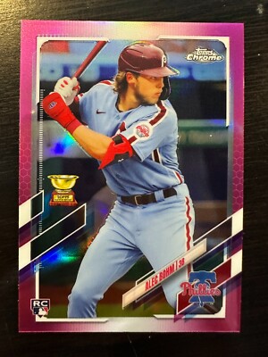 ALEC BOHM 2021 TOPPS CHROME PINK REFRACTOR PARALLEL ROOKIE RC #119 | eBay
