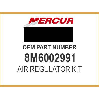 Mercury AIR REGULATOR 8M6002991 OEM NEW | eBay