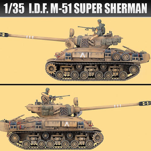 1/35 Scale I.D.F M-51 SUPER SHERMAN #13254 ACADEMY HOBBY | eBay