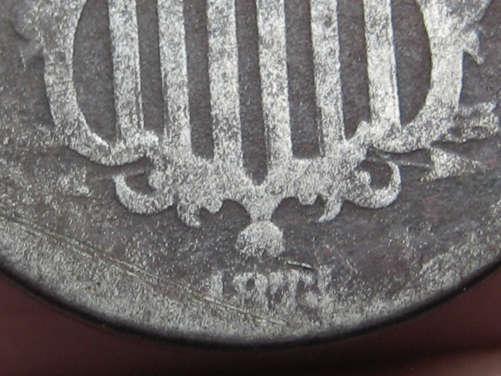 1873 Shield Nickel 5 Cent Piece- Closed 3, Good/VG Reverse Details | eBay