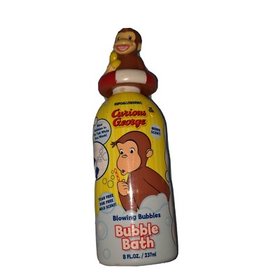 Curious George blowing bubbles bath Tear & Dye Free Hypoallergenic ...