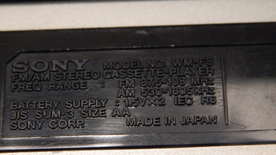 Sony Walkman WM-F8 With Original Headphones. Works 100%! | eBay