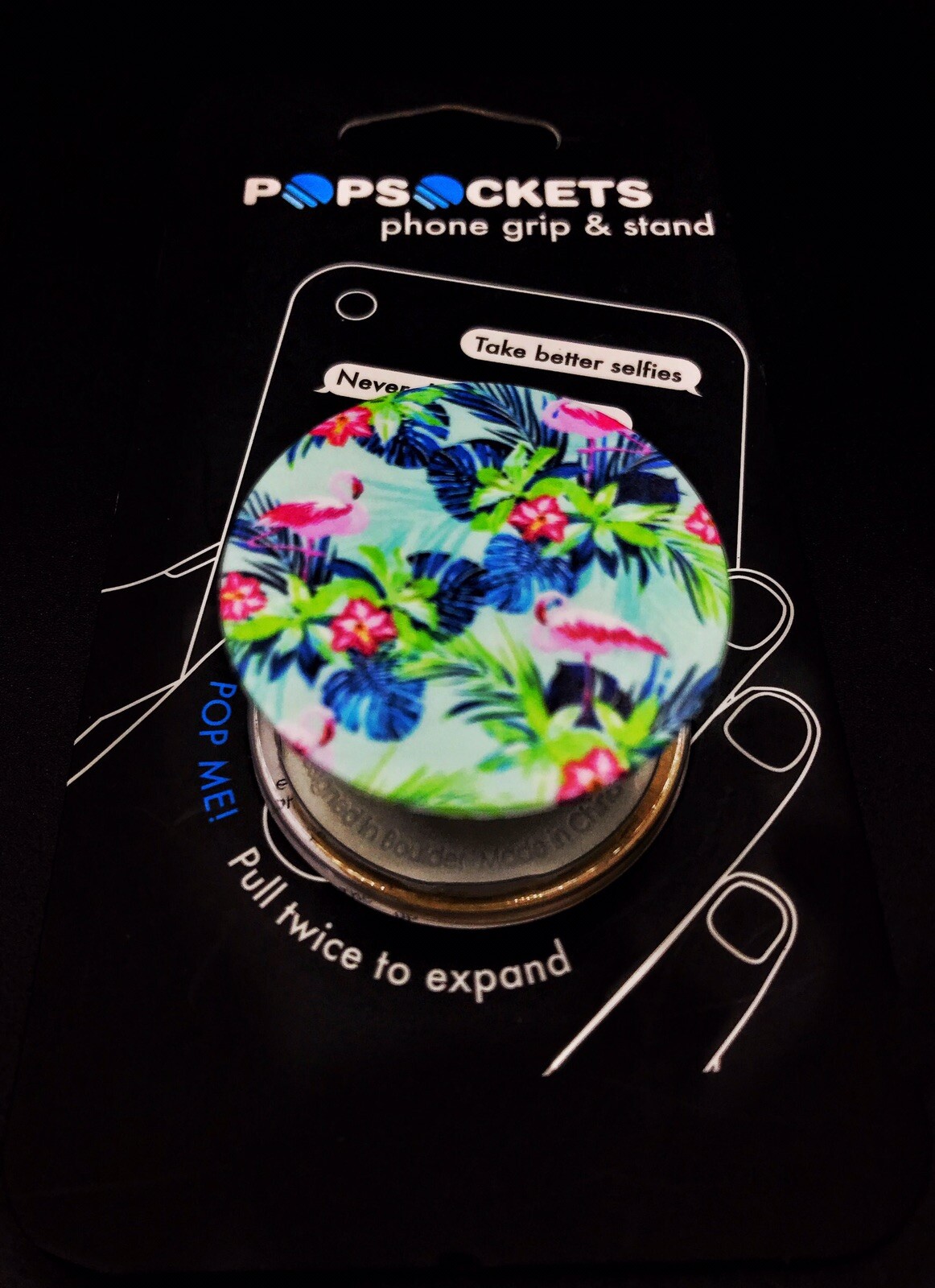 Authentic PopSockets Tropical Flamingos Phone Holder Grip PopSocket Pop ...