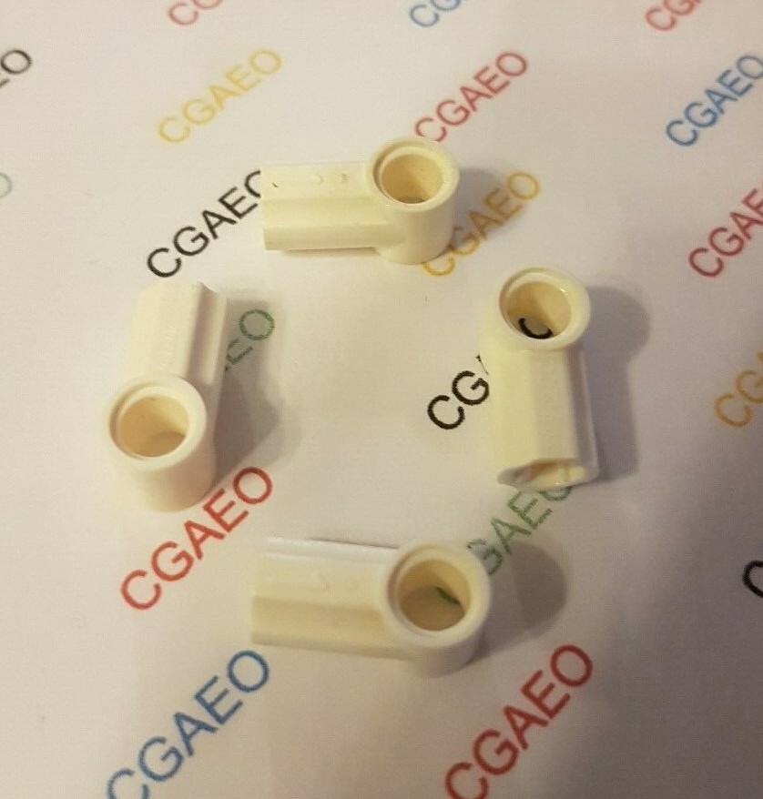 4 X Lego Technic 32013 Axle and Pin Connector Angled 1 - White | eBay