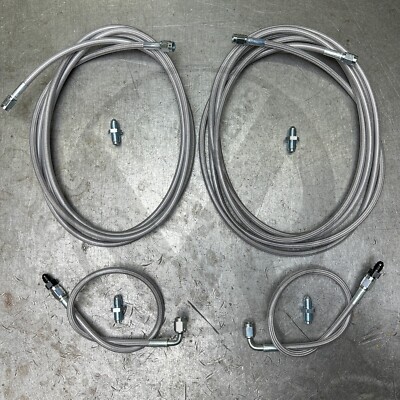 Complete Stainless Rear Brake Line Replacement For Kit 88-91 Honda ...