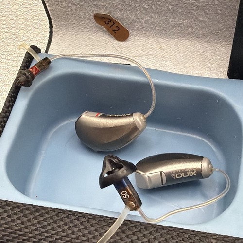 Starkey Xino i90 RIC Hearing Aid Battery Case Wax Guards Digital Both ...