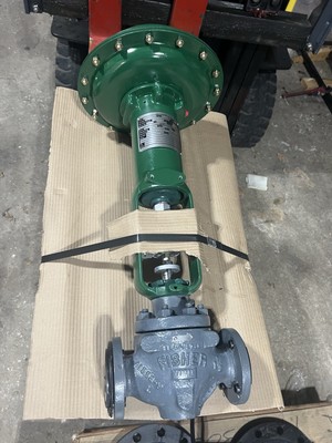 Fisher ED Pneumatic Steel Flanged Control Valve 667 Size 34 / 1-1/2 ...