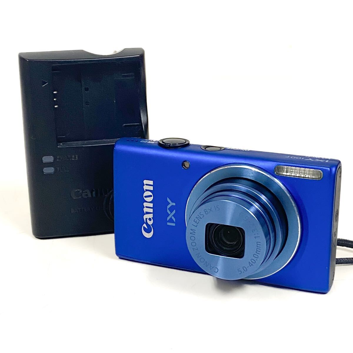 Canon IXY 100F blue compact digital camera Working w/battery Canon IXY 100F blue compact digital camera Working w/battery