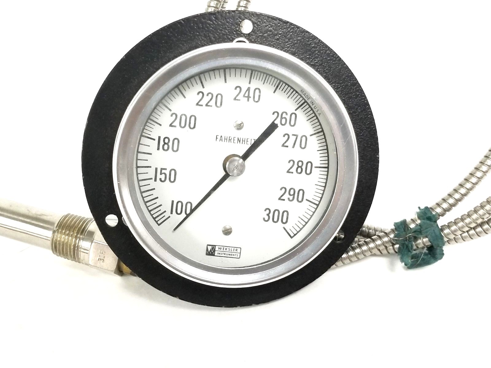 NEW WEKSLER INSTRUMENTS MV2-11-35-3 TEMPERATURE GAUGE 100-300 DEG. F ...