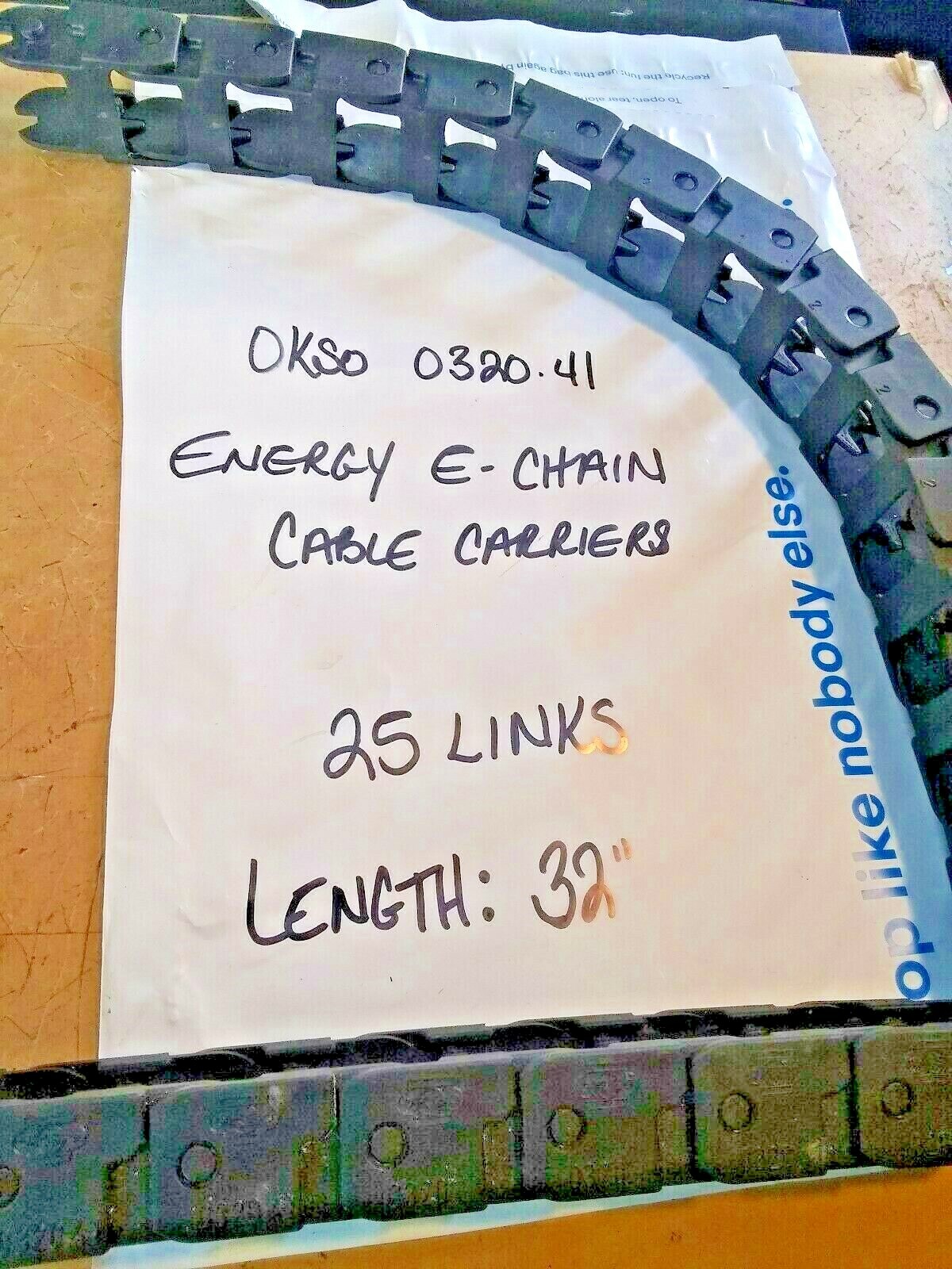 ENERGY E-CHAIN CABLE CARRIERS OSKO 0320.41 37 LINKS * LENGTH: 47" | eBay