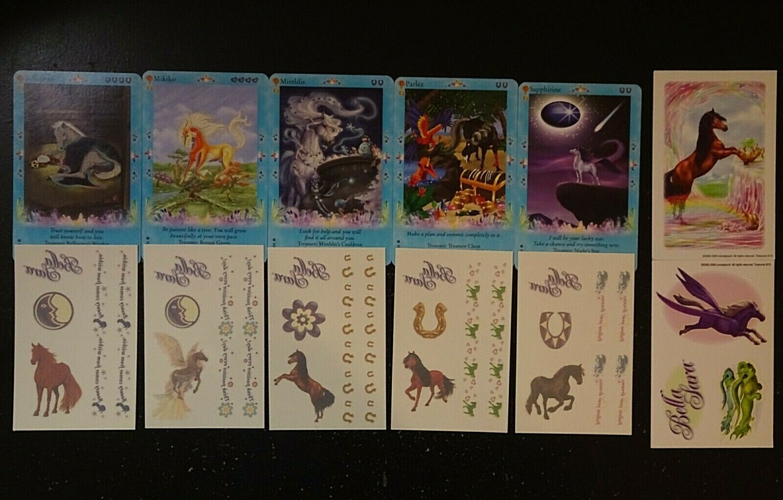 Bella Sara Treasures- Trading Cards, Stickers, Tattoos- Choose a Card ...