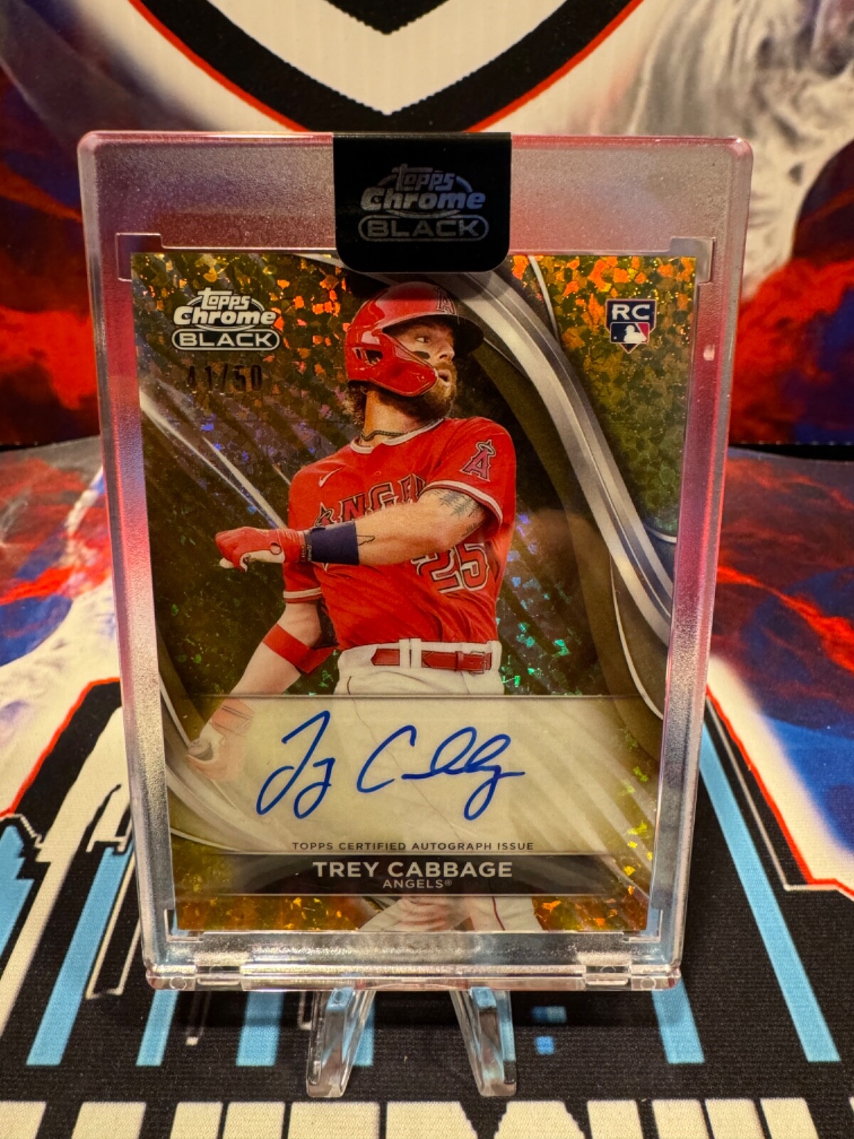 2024 Topps Chrome Black - TREY CABBAGE - SSP Gold Diamonds Autograph ...