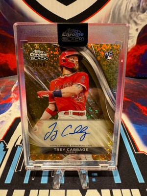 2024 Topps Chrome Black - TREY CABBAGE - SSP Gold Diamonds Autograph ...